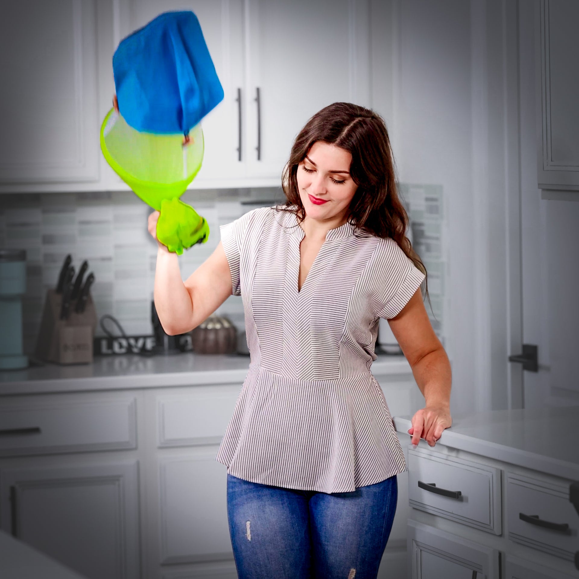 Saladzilla™ Kahuna Gear Salad Spinner Large 2 Gallon Capacity 8 Qt ...